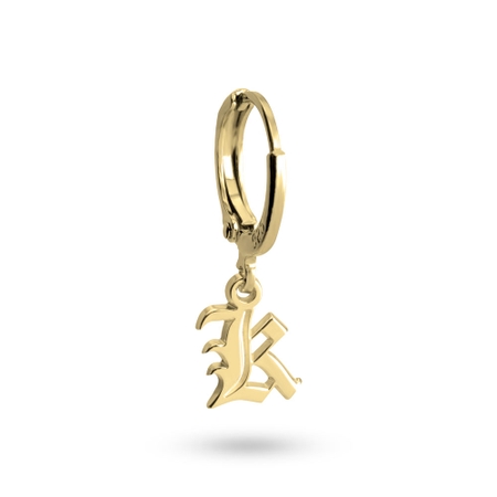 Cursive Initial Earring